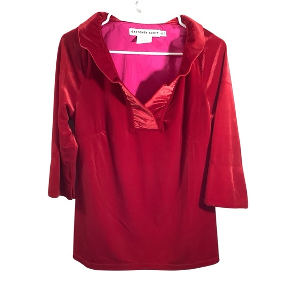 Gretchen Scott Designs | Tops | Gretchen Scott Designs Rich Red Velvet ...